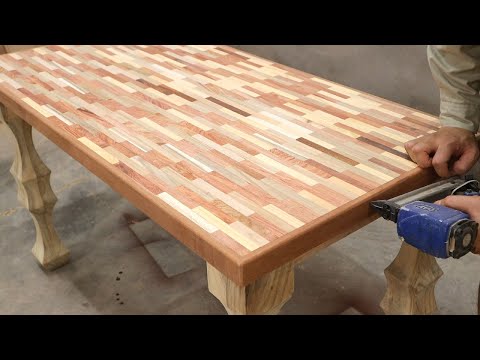 Easy DIY Woodworking Project // Design The Most Beautiful Dining Table ...